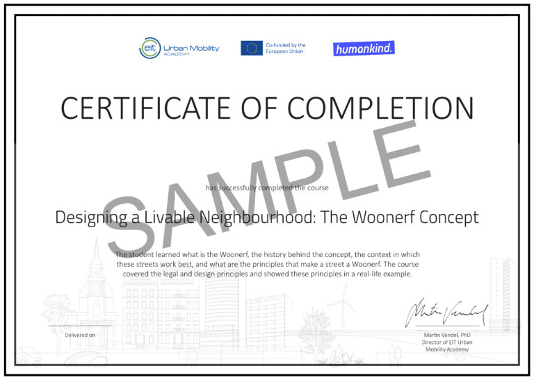 Designing a Livable Neighbourhood Course: The Woonerf Concept