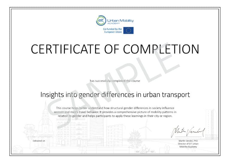 Insights into Gender Differences in Urban Transport Course