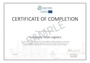 Sustainable Urban Logistics Course | Urban Mobility Courses