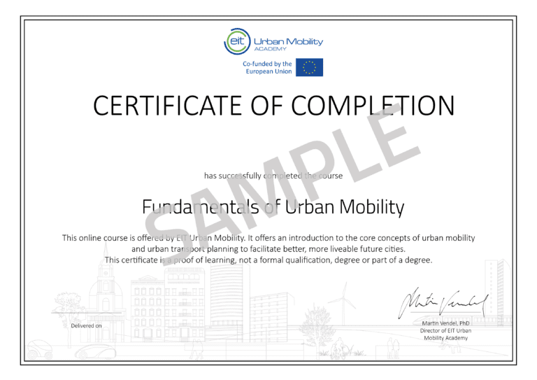 Fundamentals of Urban Mobility Course | Urban Mobility Courses