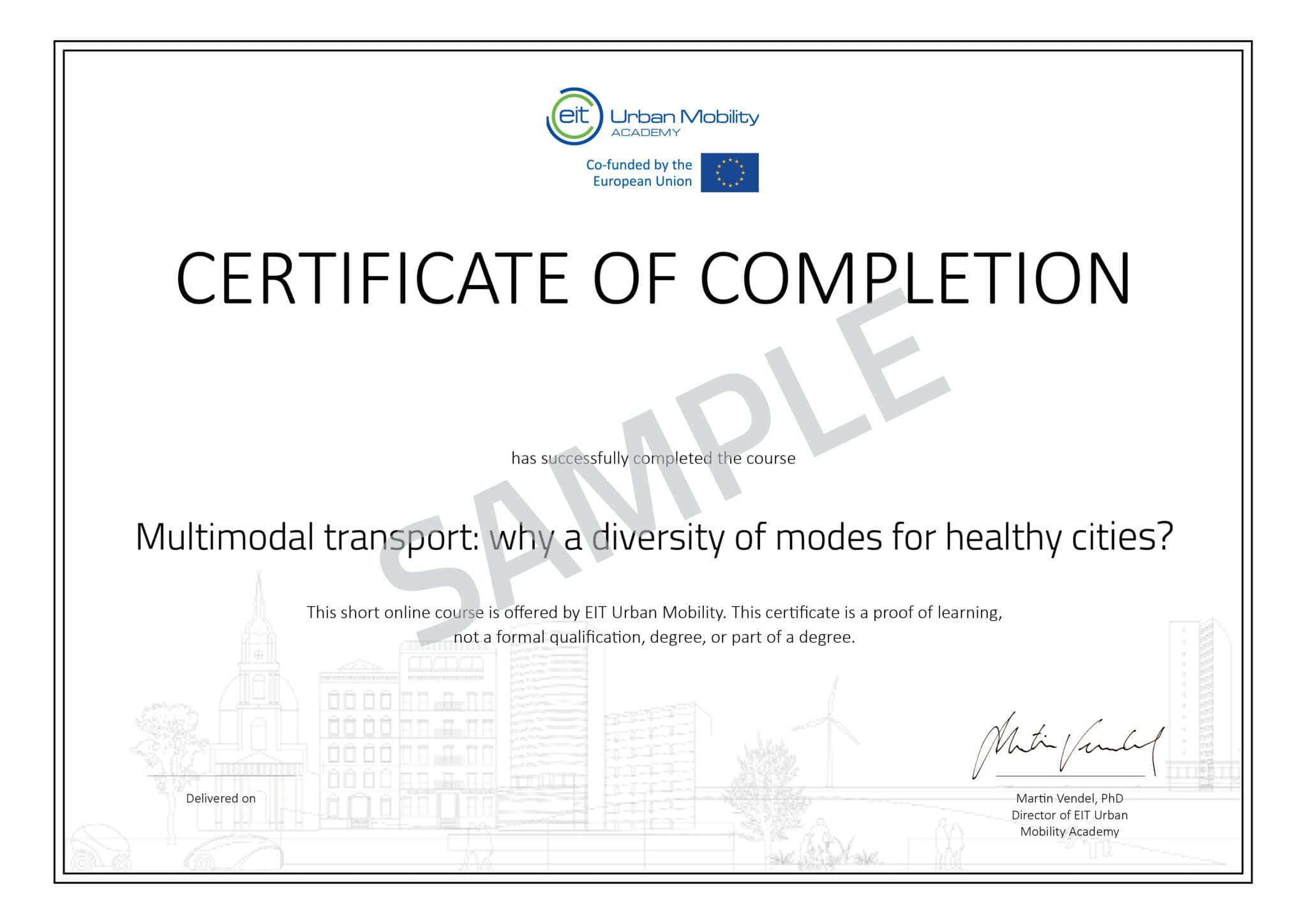 Multimodal Transport Course | Urban Mobility Courses